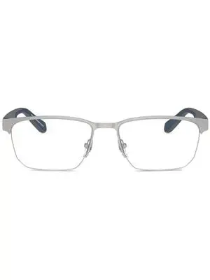 Emporio Armani Logo-engraved Glasses - Silver