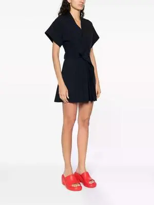 Kenzo Pleated Wrap Minidress