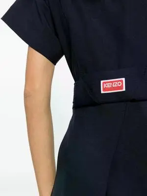 Kenzo Pleated Wrap Minidress