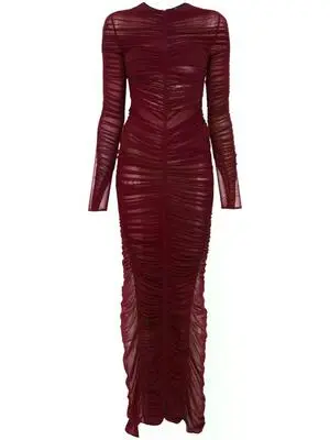 MUGLER Ruched Maxi Dress