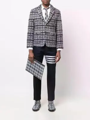 Thom Browne Tartan-print Medium Document Holder