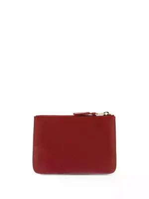 Comme Des Garçons Logo-stamp Zip Wallet - Red