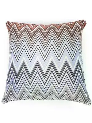 Missoni Birmingham Zigzag-jacquard Cushion - Blue