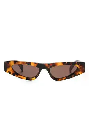 Gucci Tortoiseshell-effect Cat Eye Sunglasses - Brown