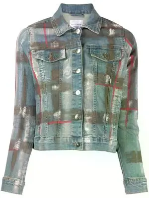 MADISON MAISON Paint Splatter-print Denim Jacket