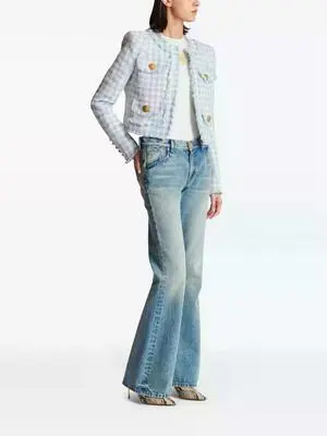 Balmain Gingham Tweed Jacket