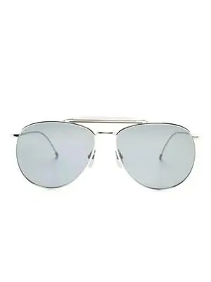 Thom Browne Pilot-frame Sunglasses - Silver