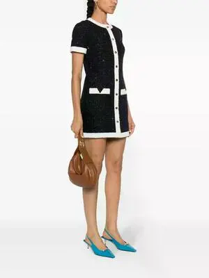 Valentino Garavani Vlogo Leather Shoulder Bag