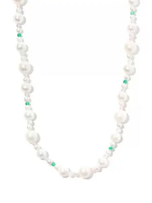 HATTON LABS Sterling Pearl And Bead Necklace - Silver