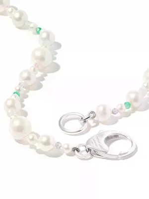HATTON LABS Sterling Pearl And Bead Necklace