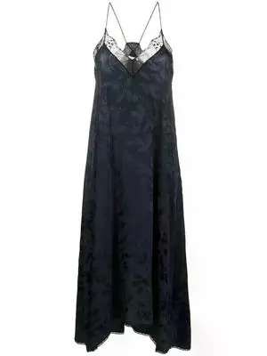 Zadig&Voltaire Risty Silk Midi Dress - Blue