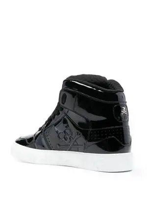 Philipp Plein Super Street Skull Bones Hi-top Sneakers