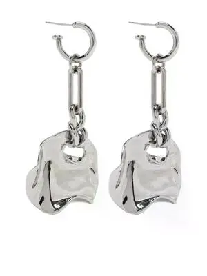 CAPSULE ELEVEN Desert Meled Dropped Single Earring - Silver