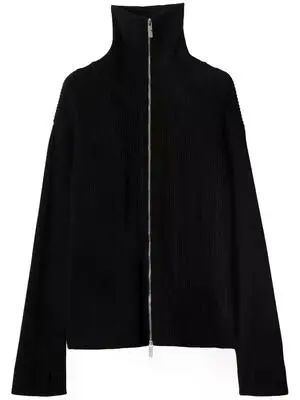 Burberry Ribbed-knit Cardigan