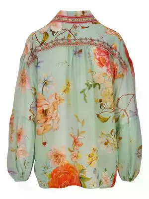Camilla Floral-print Silk Blouse