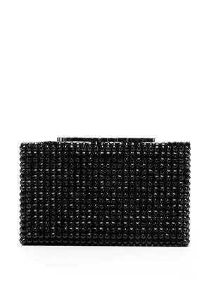 Philipp Plein Crystal-studded Snap Clutch Bag