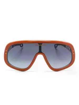 Carrera Eyewear Flaglab 17 Shield Frame Sunglasses - Red