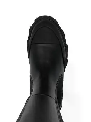 GANNI Knee-high Chelsea Boots - Black