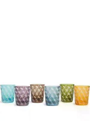 POLSPOTTEN Blocks Tumblers - Blue