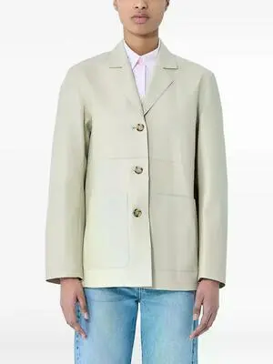 TOTEME Single-breasted Leather Blazer