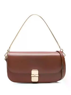 A.p.c. Grace Chaine Leather Clutch Bag