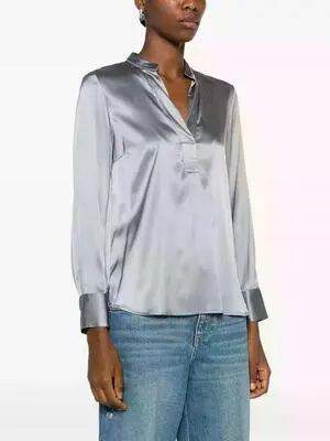 Peserico Bead-embellished Silk Blend Blouse