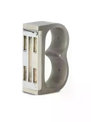 PARTS OF FOUR Plate Double Ring - Silver