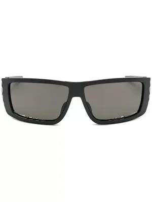 PLEIN SPORT Fierless Rectangle-frame Sunglasses - Black
