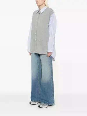 LESS Long Sleeved Shirt With Front Panel
