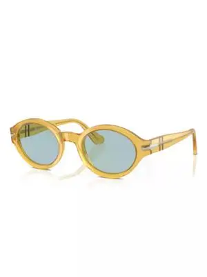Persol Oval-frame Sunglasses With Tinted Lenses - Yellow