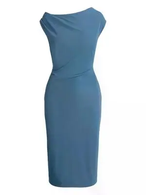 Ralph Lauren Off-shoulder Ruched Dress - Blue