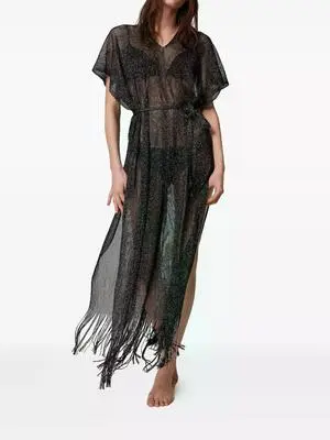 TWINSET Fringed Sheer Dress