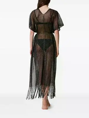 TWINSET Fringed Sheer Dress