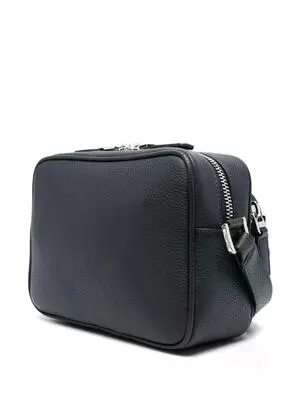 Santoni Tumbled Leather Shoulder Bag