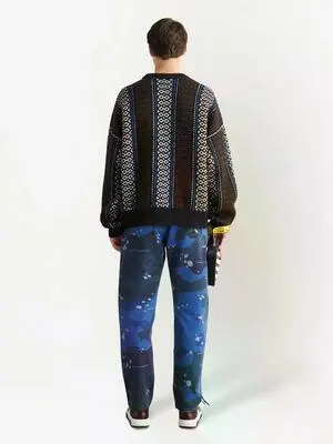 Off-White Intarsia-knit Logo-embellished Jumper