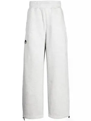 Izzue Logo Appliqué Wide-leg Trousers - Grey