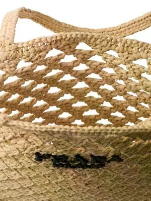 Prada Woven Crochet Tote Bag
