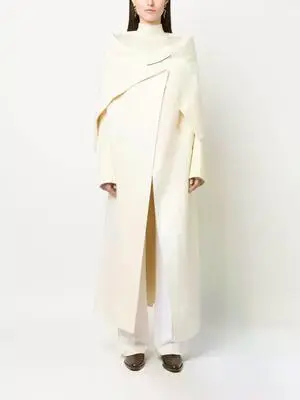 THE ROW Cashmere-silk Blend Drape-detail Coat