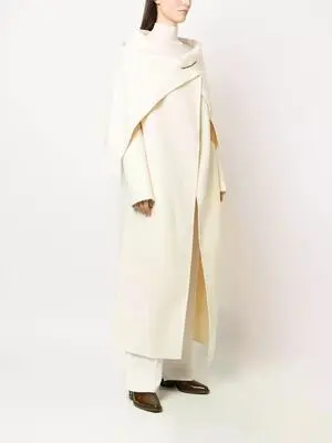 THE ROW Cashmere-silk Blend Drape-detail Coat