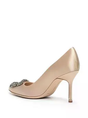 Manolo Blahnik Hangisi Satin Pumps