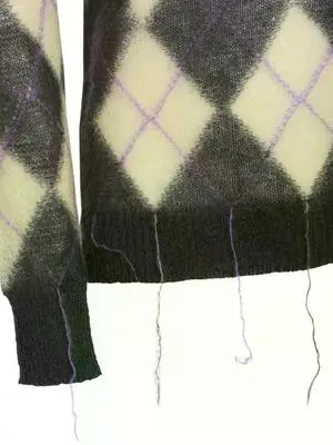 Marni Argyle V-neck Sweater