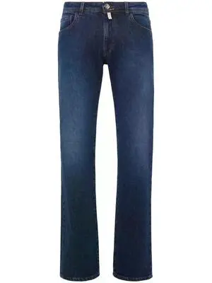 BILLIONAIRE Low-rise Straight-leg Jeans - Blue