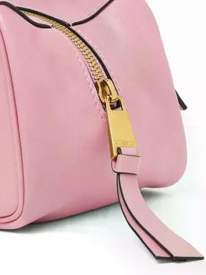 Versace Tag Bowling Shoulder Bag - Pink