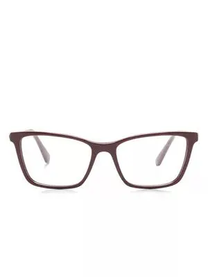 SWAROVSKI Rectangle Frame Glasses With Logo-engraved Arm