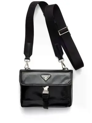 Prada Triangle-logo Smartphone Case - Black