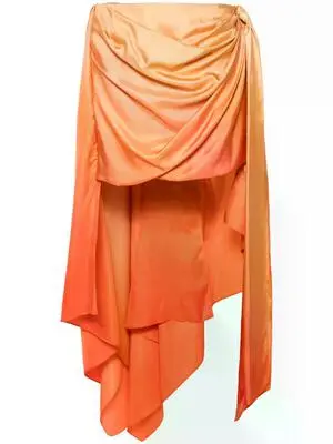 Zimmermann Ombré Draped Midi Skirt