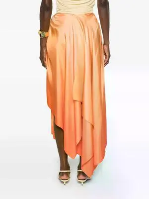 Zimmermann Ombré Draped Midi Skirt