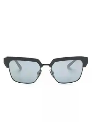Dolce & Gabbana Logo-plaque Sunglasses - Black