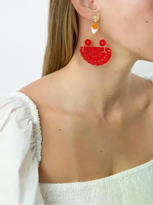 AMIR SLAMA Crochet Earrings