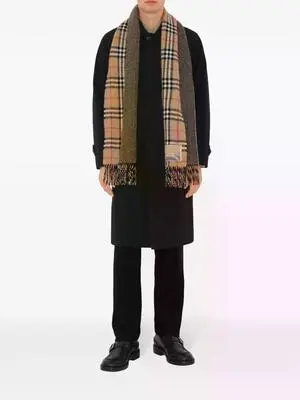 Burberry Reversible Checked Cashmere Scarf